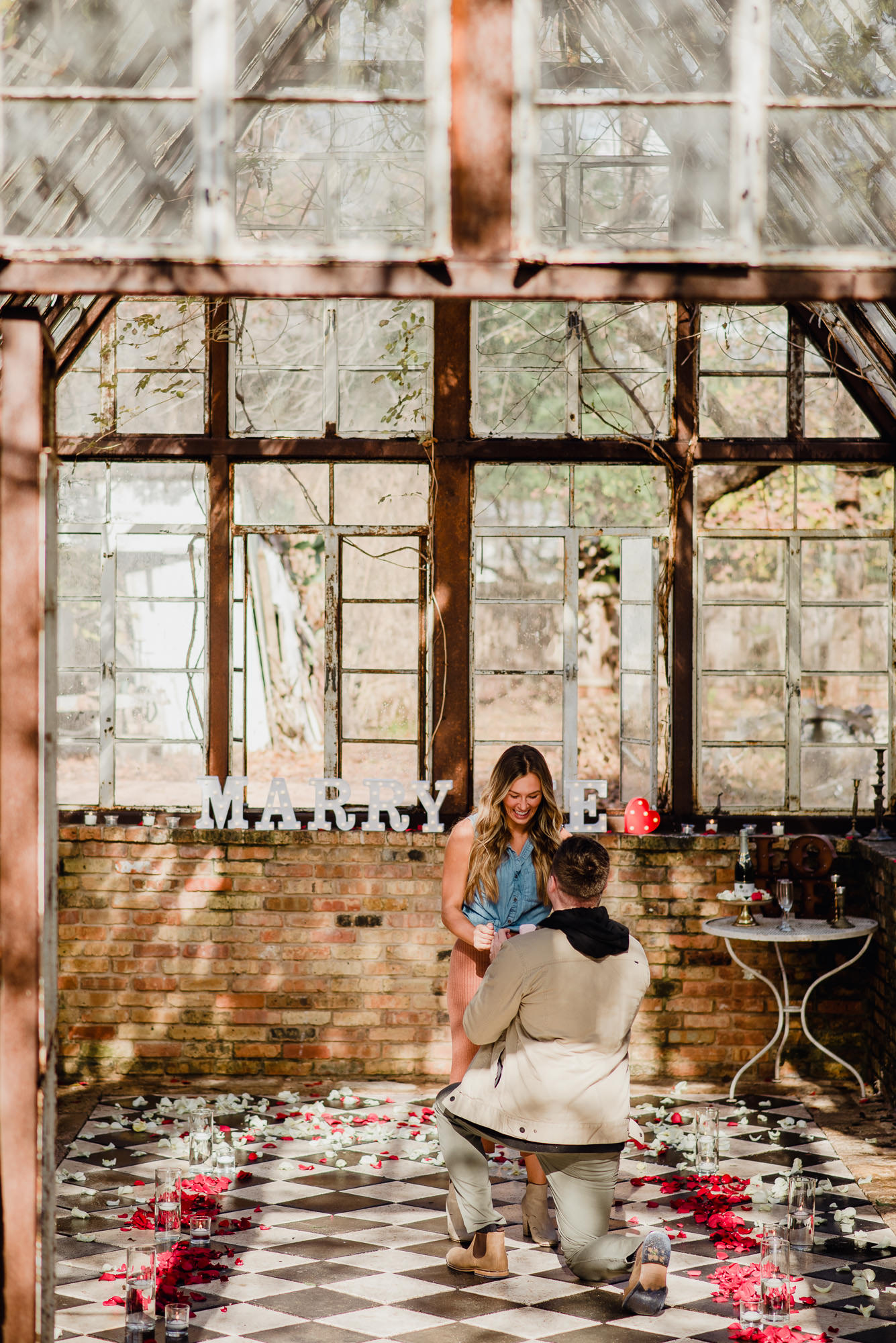 December morning Sekrit Theater Proposal - Caitlin McWeeney Photography